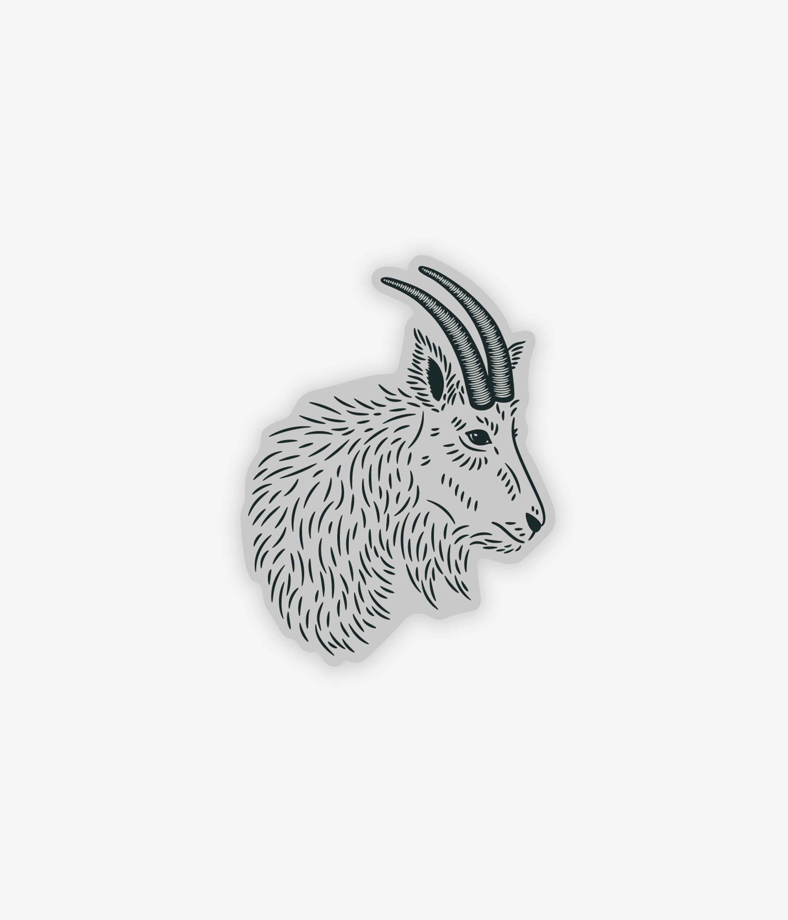 Large Goat Head Sticker – Silvercore